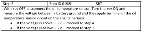 2013 PACCAR MX-13 - P0198 Oil temperature - Voltage too high or short ...